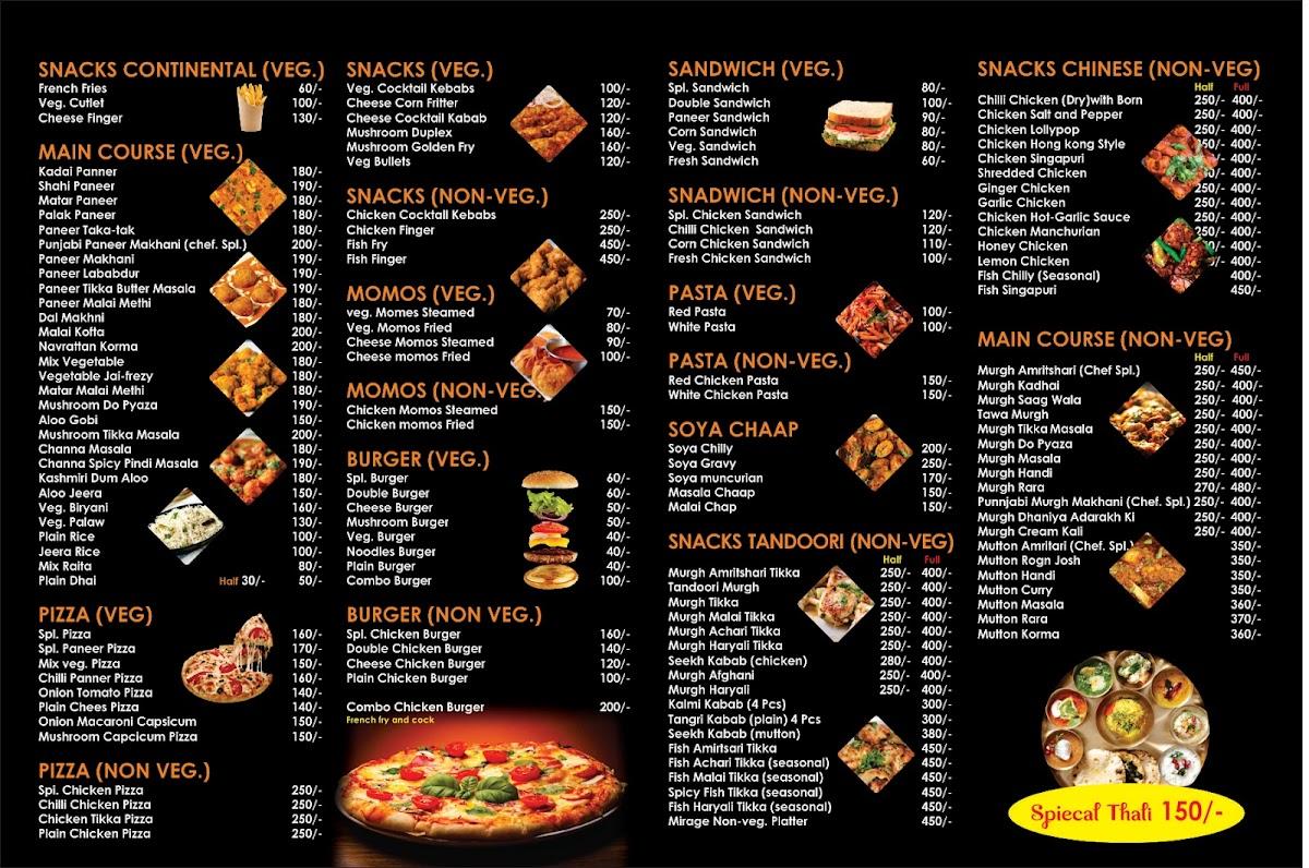 Menu at THE GRILL RESTAURANT AND CAFE, Nalagarh