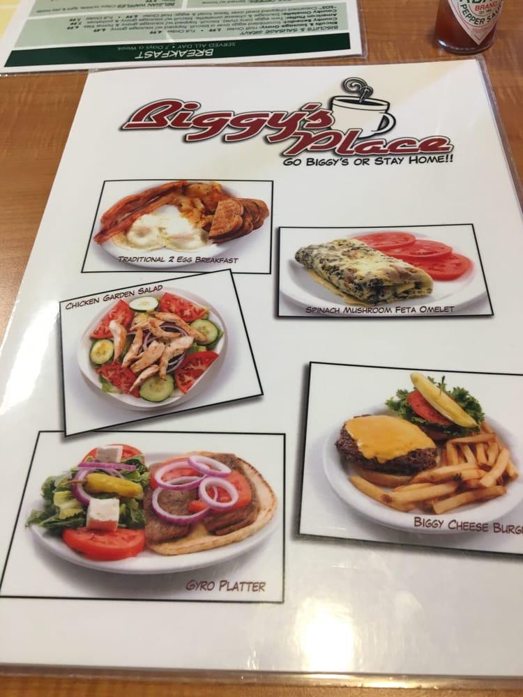 Menu at Biggy's Place restaurant, Fort Myers