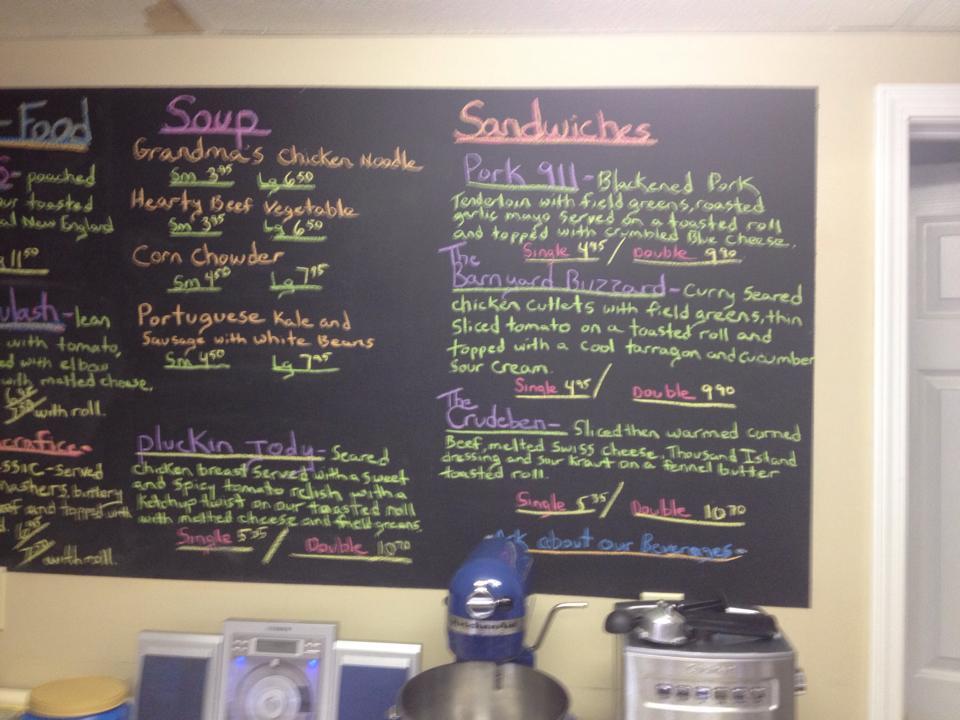 Menu at The Soup Shack restaurant, Shapleigh, 184 Emery Mills Rd