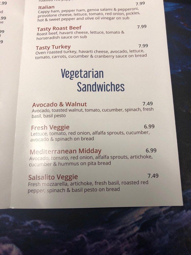 Menu at West Wing Cafe, Washington, 901 D St SW
