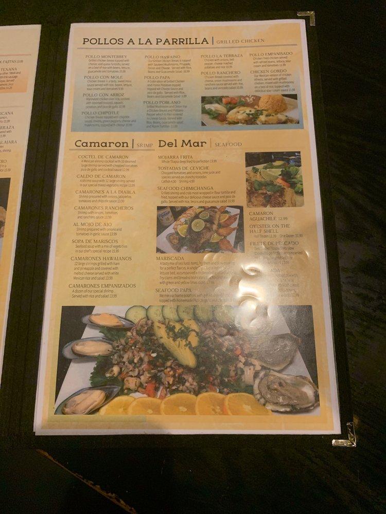 Menu of La Terraza, Columbia - mexican restaurant reviews and ratings