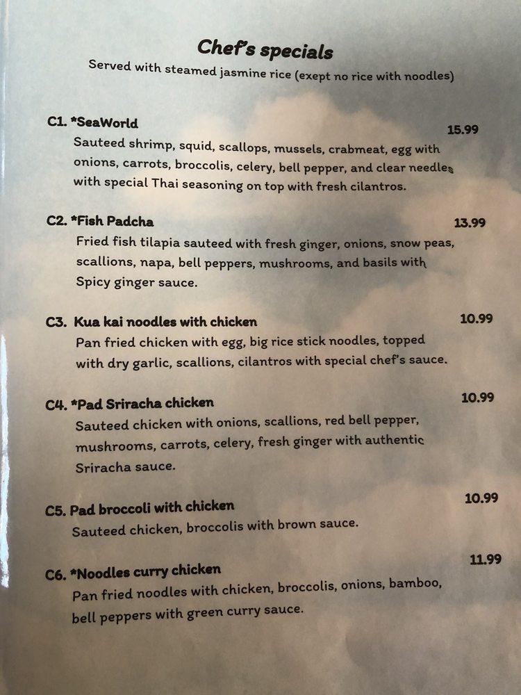 Menu at Spice Cafe, Southern Pines, N Poplar St