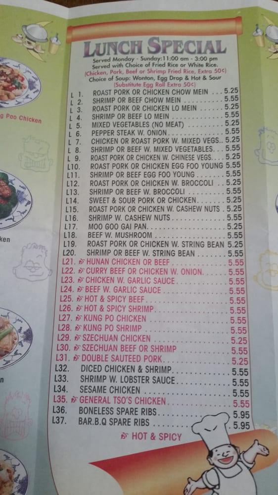 Menu at May Flower Chinese Food restaurant, Lockport