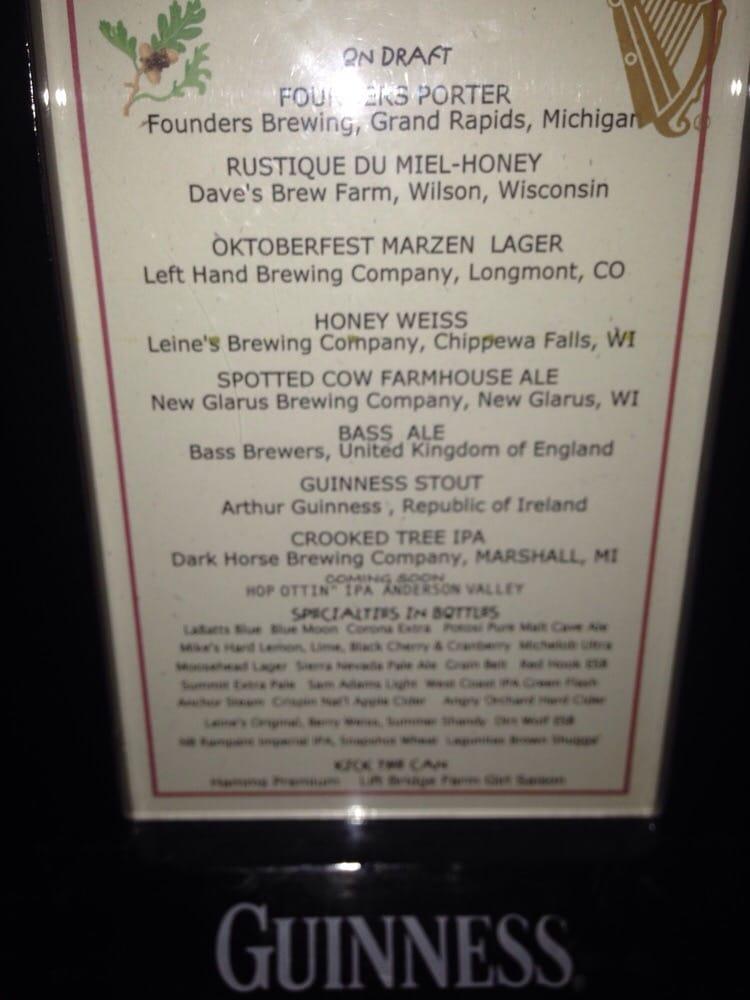 Menu at Old Saloon Bar & Grill, New Richmond