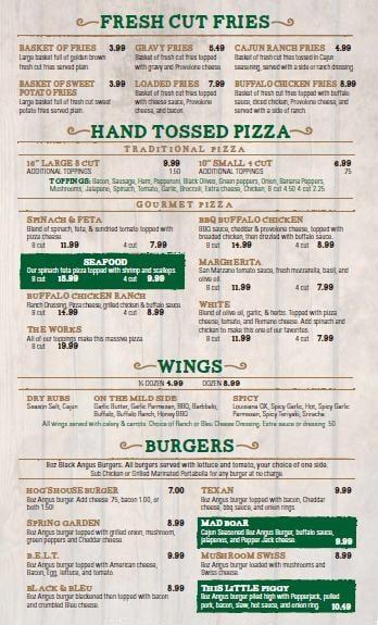 Menu at Hog's Head Bar and Grill, Pittsburgh