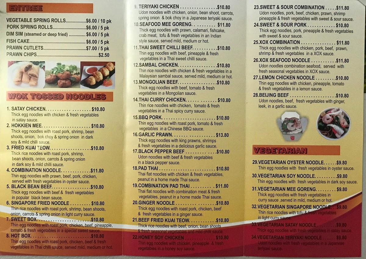 Menu at Magic Noodle Swansea restaurant, Swansea