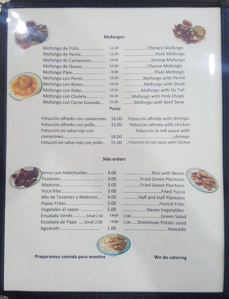 Menu at Ambar Restaurant, Sleepy Hollow