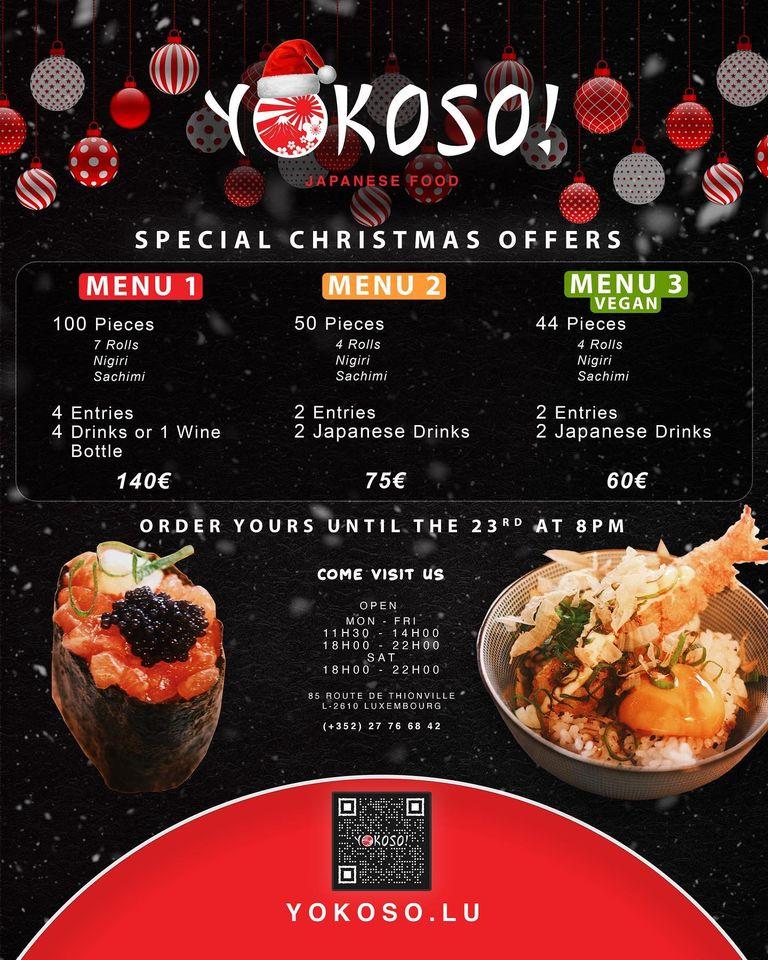 Speisekarte von Yokoso restaurant, Luxemburg