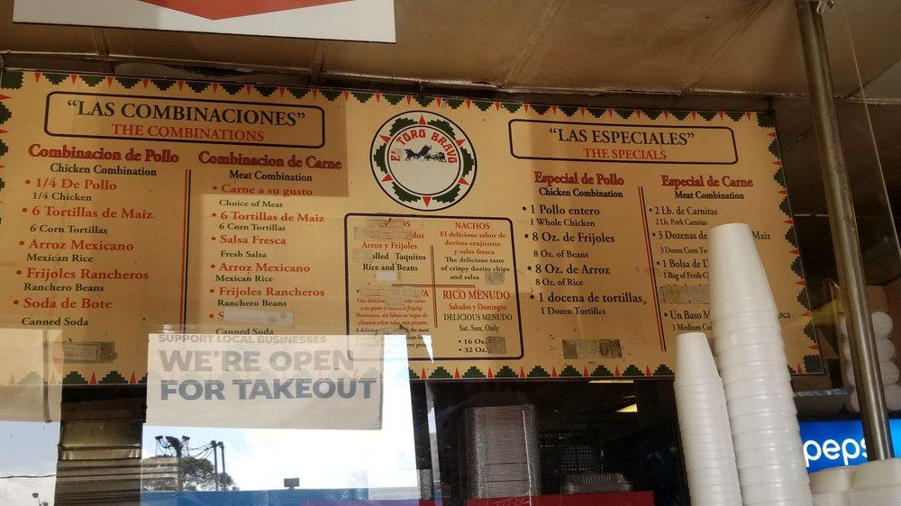 Menu at El Toro Bravo Tortilleria restaurant, Costa Mesa, 745 W 19th St ...