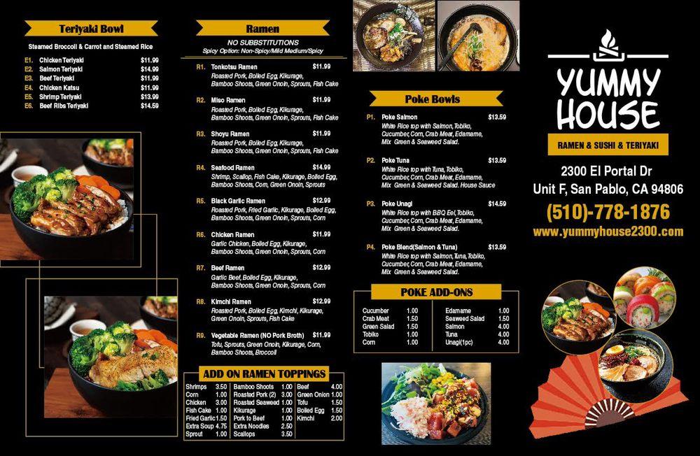 Menu at Yummy house(El Portal Dr) restaurant, San Pablo