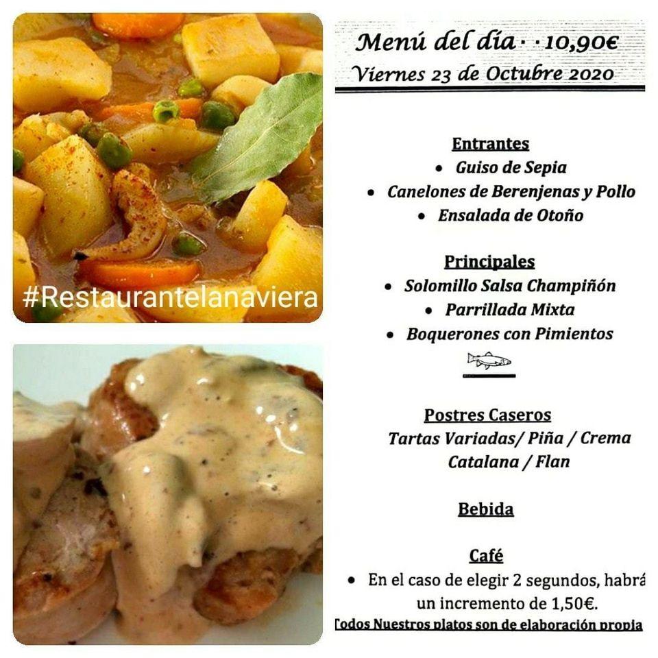 Menu at La Naviera pub & bar, Torrevieja