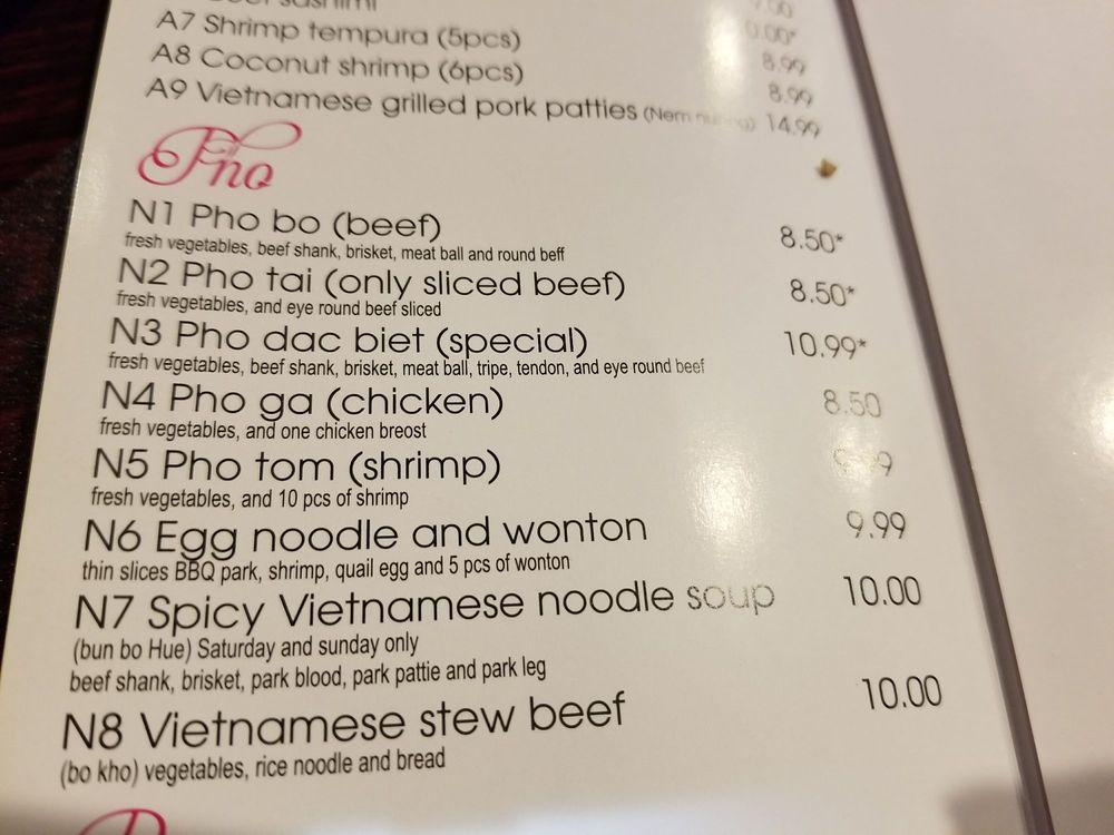 Menu at What The Phở restaurant, Livonia