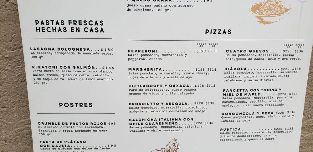 Menu at Cancino San Miguel pizzeria, Ciudad López Mateos, C. Gobernador ...