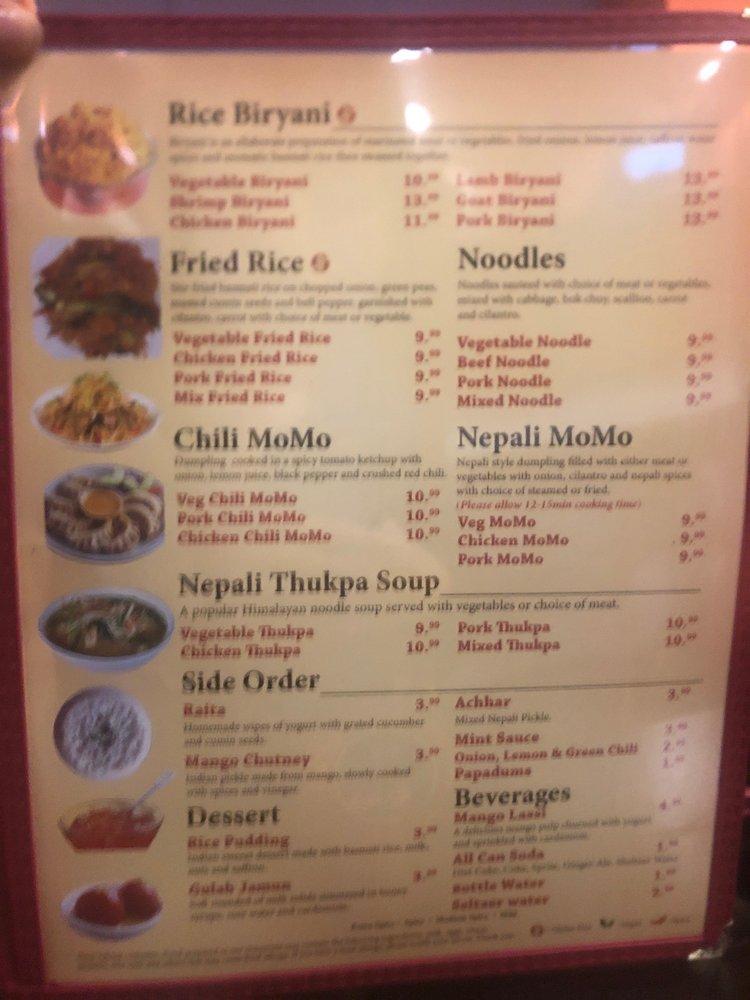 Menu at New Red Panda restaurant, Milton