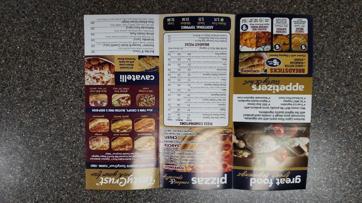 Menu at Northern Lights Pizza (104) pizzeria, West Des Moines, Westown Pkwy