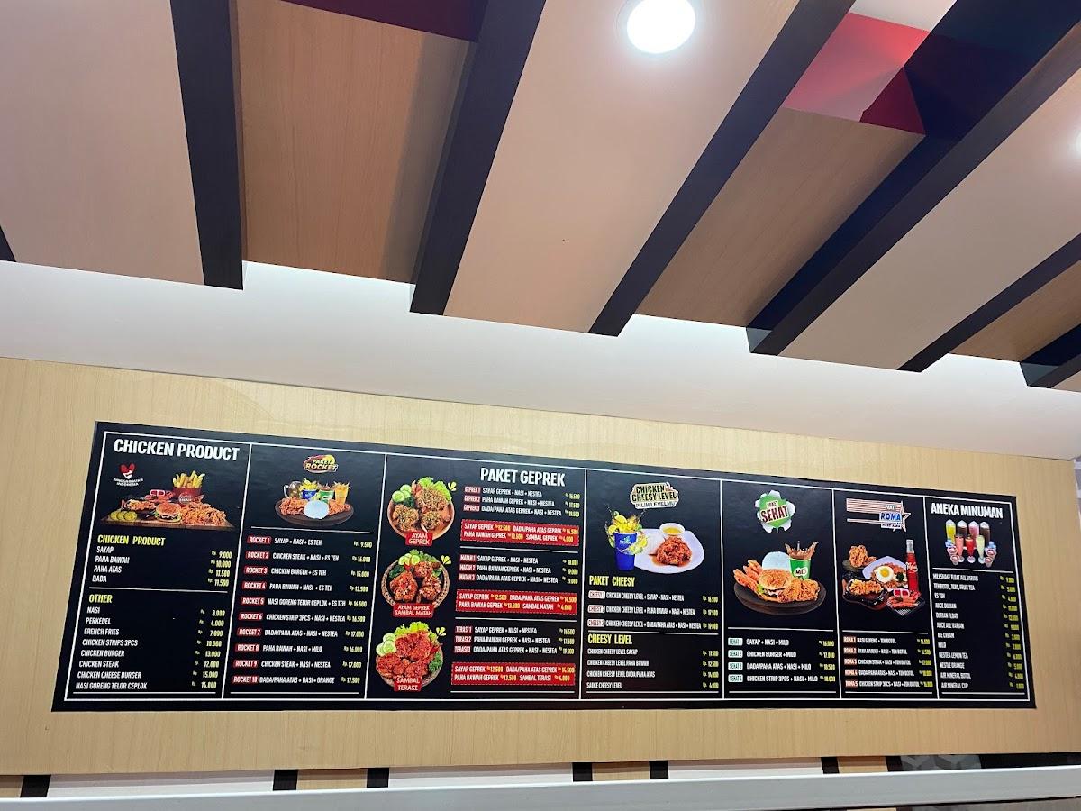 Menu at Rocket Chicken Kutowinangun 2 restaurant, Kebumen