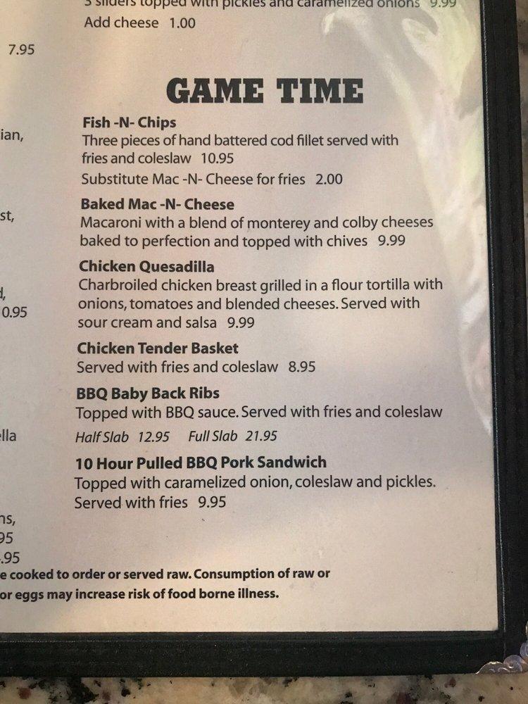 Menu at Union Lake Tap Bar and Grill, Waterford Township