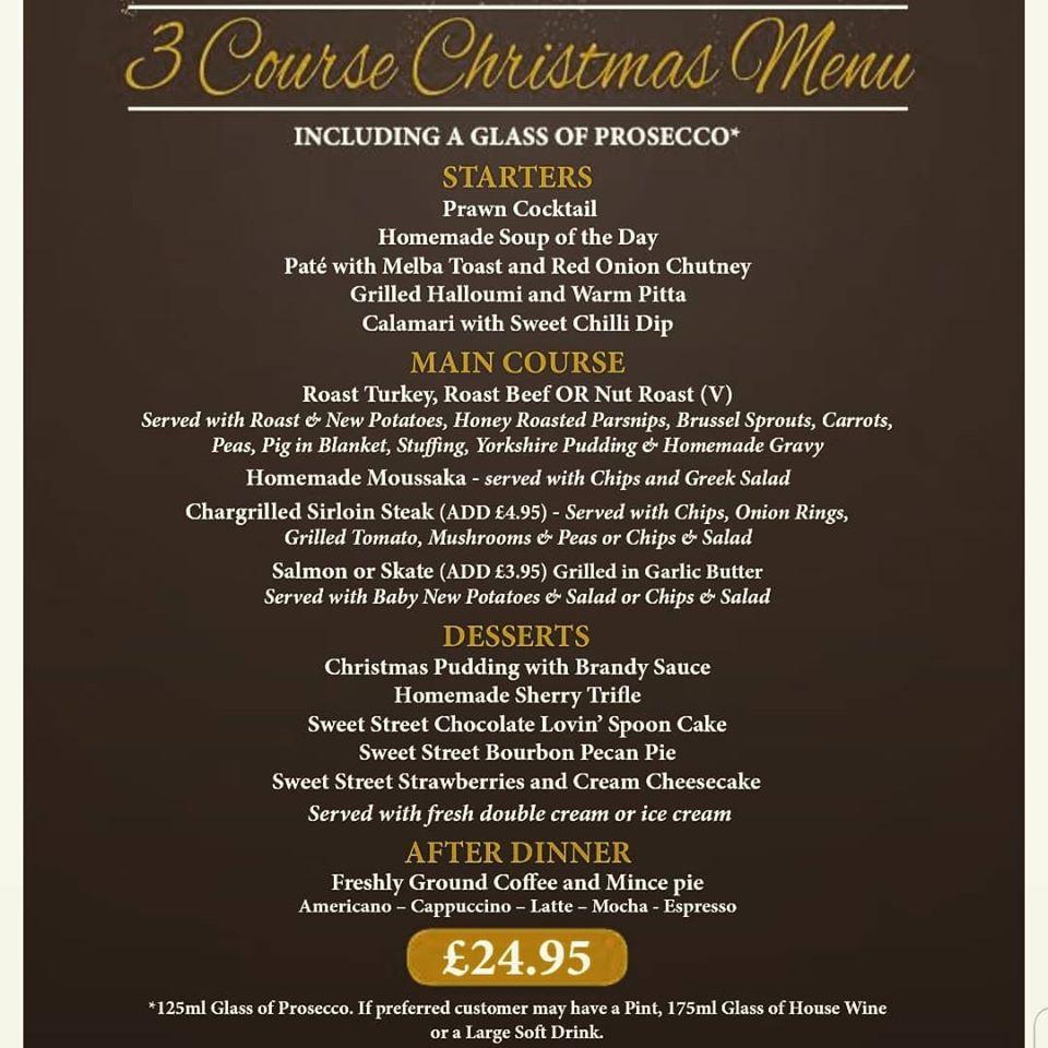 Menu at Alexandra Restaurant, Great Yarmouth