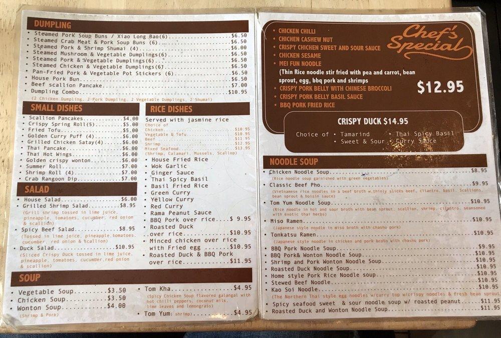 Menu at Noodle Plus restaurant, White Plains