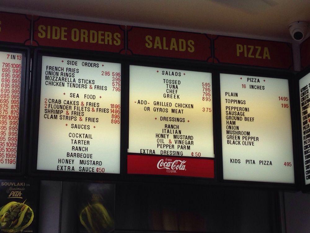 Menu at Tommy's Sub Shop restaurant, Ocean City