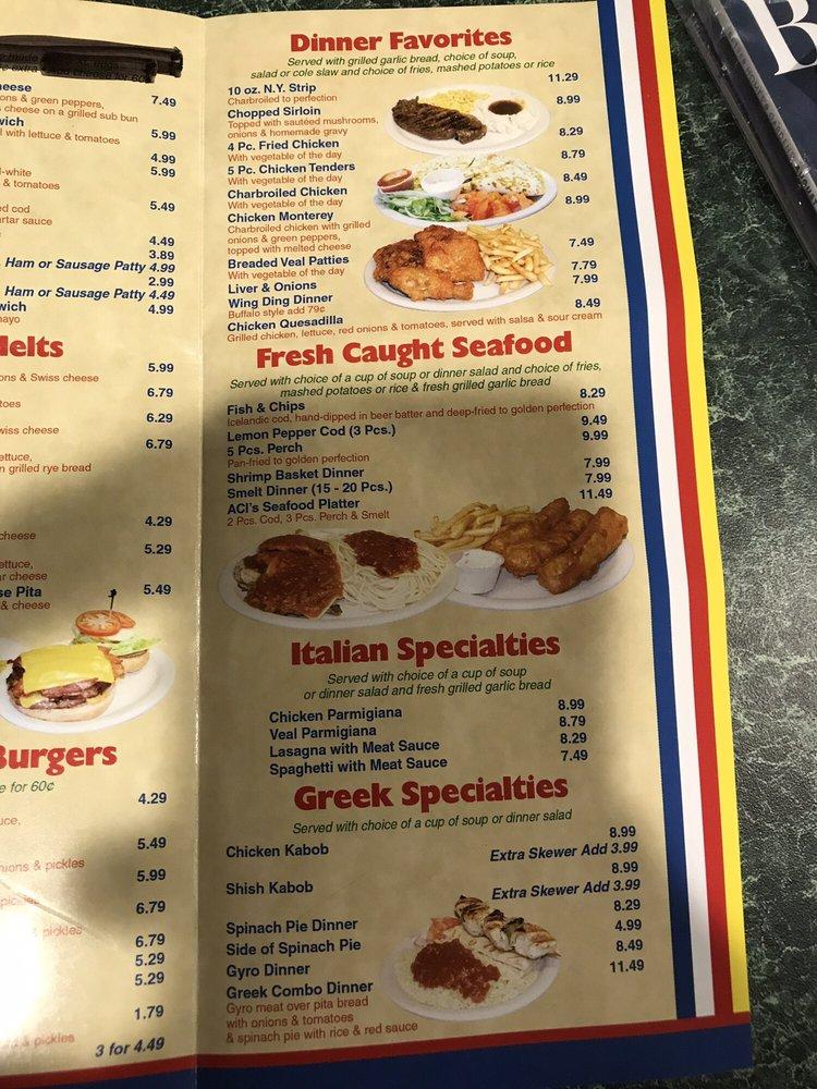 Menu at Atlantic Coney Island restaurant, Sterling Heights