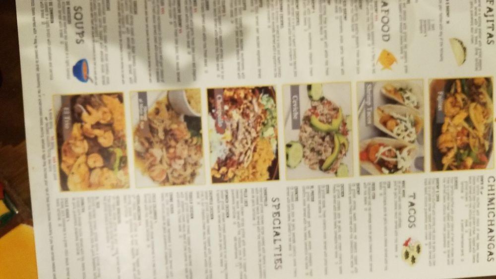 Menu at Fiesta Mexican Restaurant, North Liberty