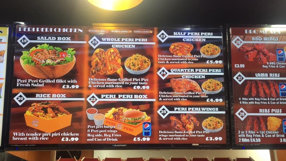 Menu at NewChickenland restaurant, London