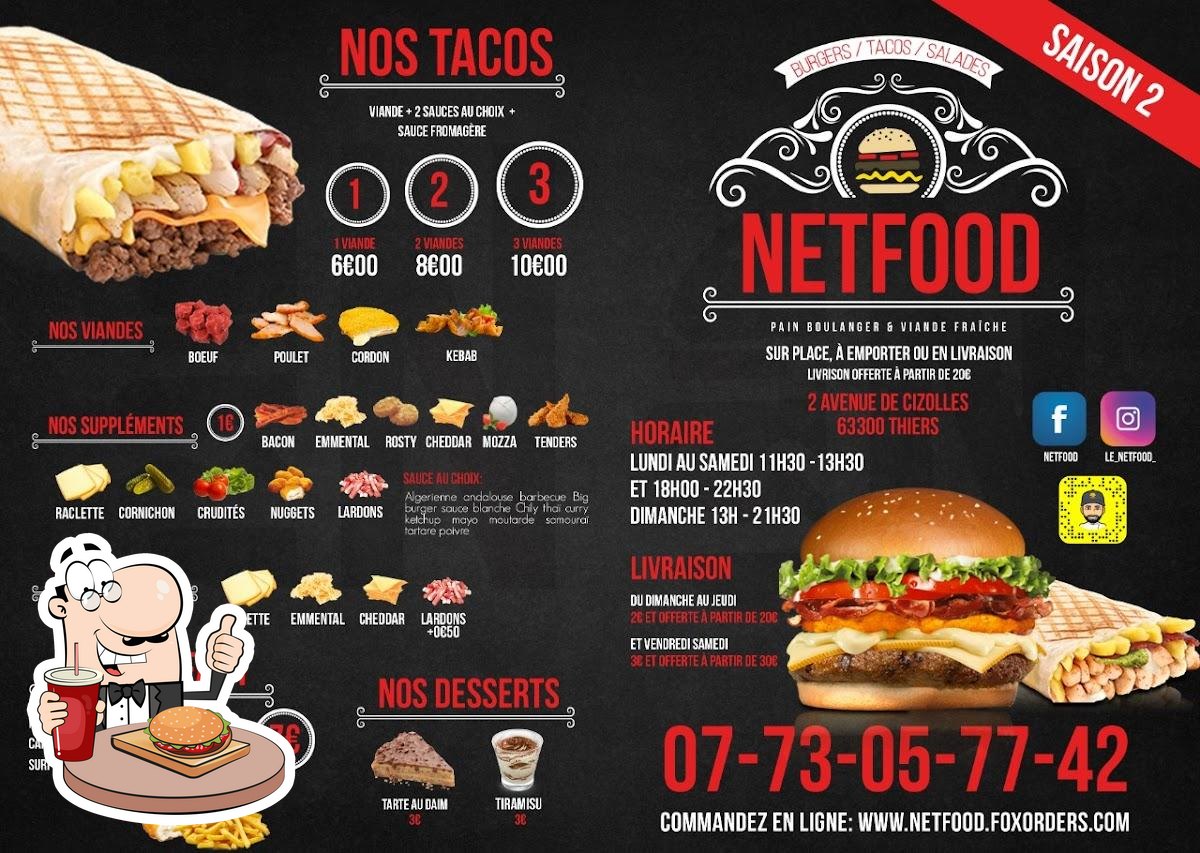 Netfood restaurant, Thiers - Menu du restaurant et commentaires