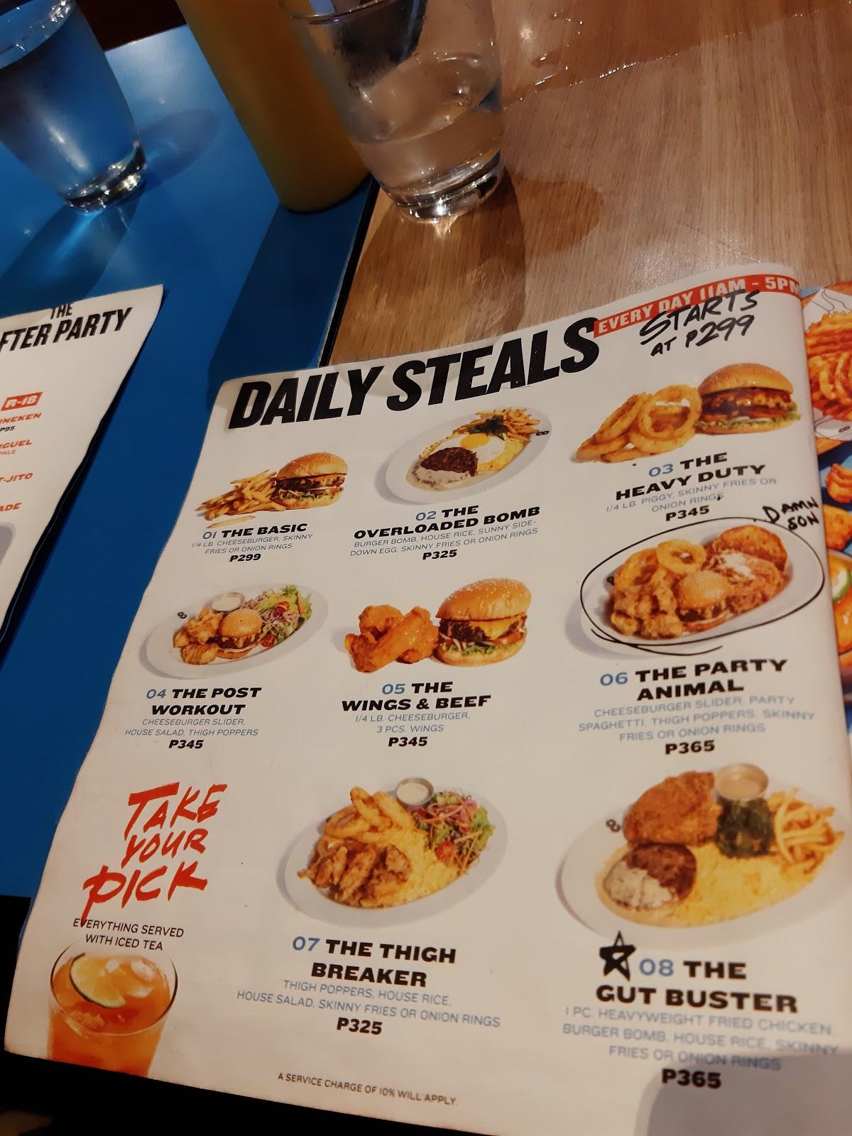 Menu at 8 Cuts Burger Blends restaurant, Taguig, 26th Serendra