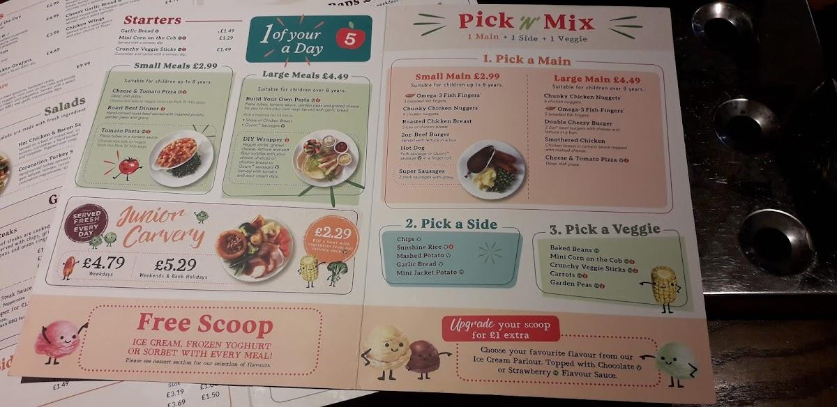Menu at Brindley Farm - Dining & Carvery pub & bar, Stoke-on-Trent