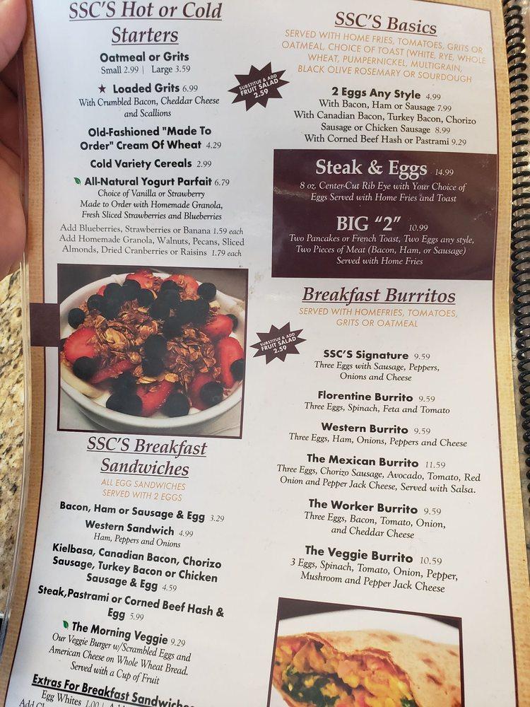 Menu at State Street Cafe, North Haven, 346 State St