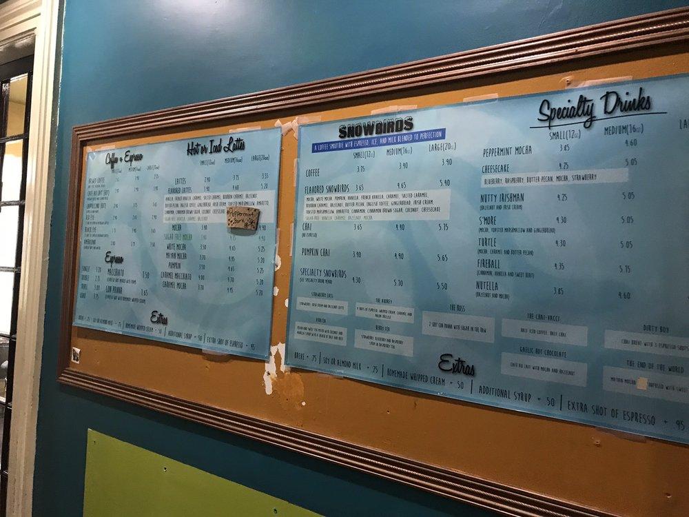 Menu at Birdie's Cafe, Westminster
