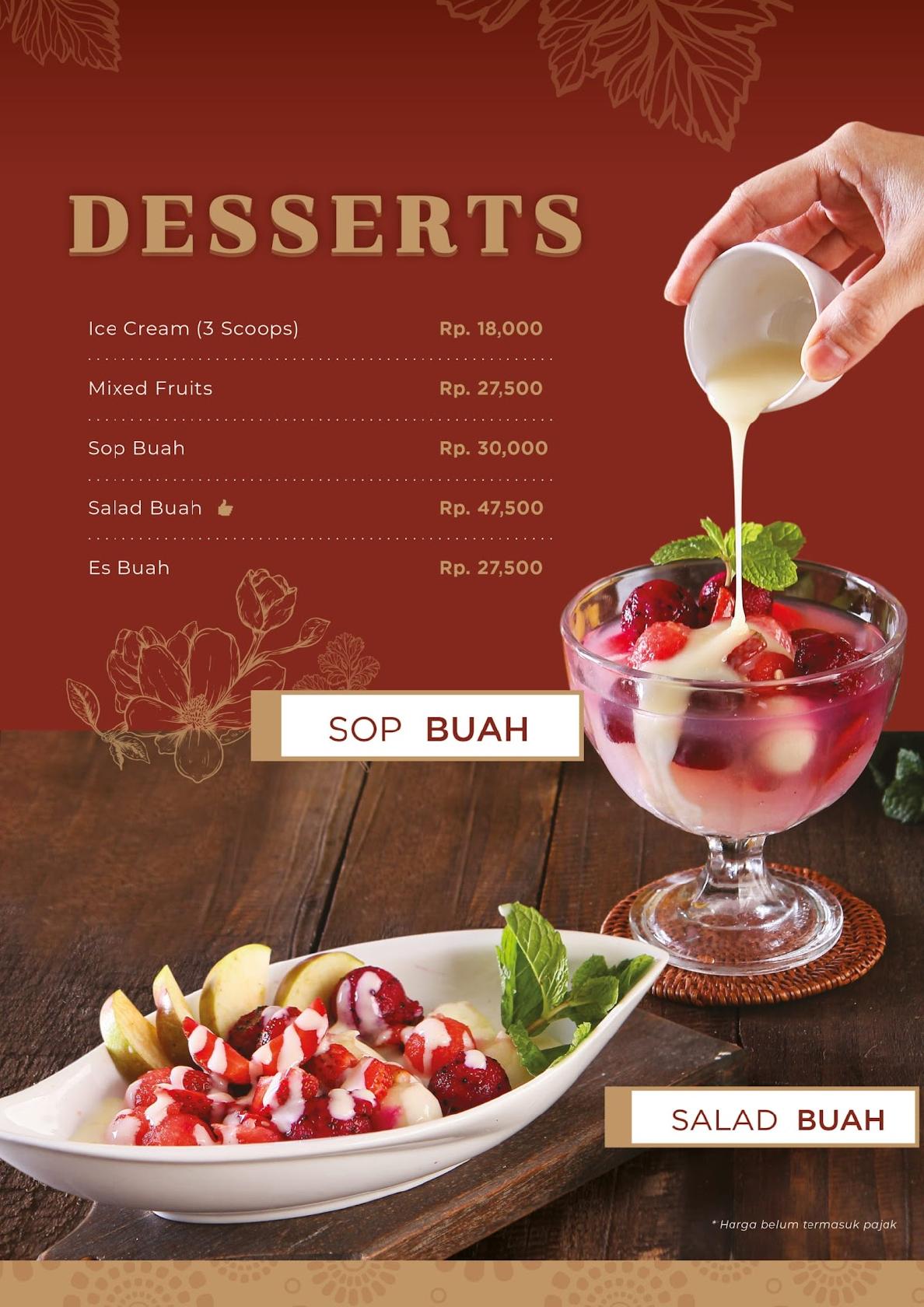 Menu at Fusia Restaurant - Rajanya Nasi Timbel, Surabaya, Jl. Dr ...