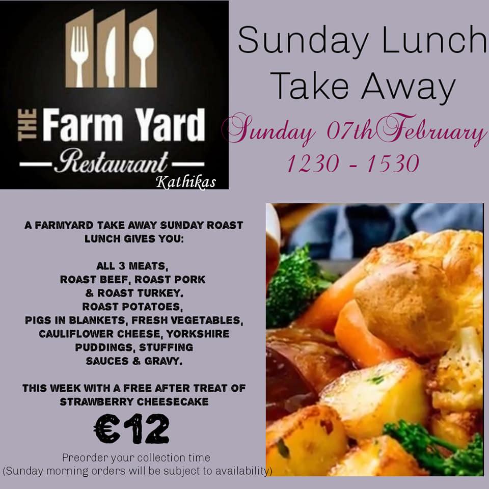 Menu at The Farmyard Restaurant, Kathikas