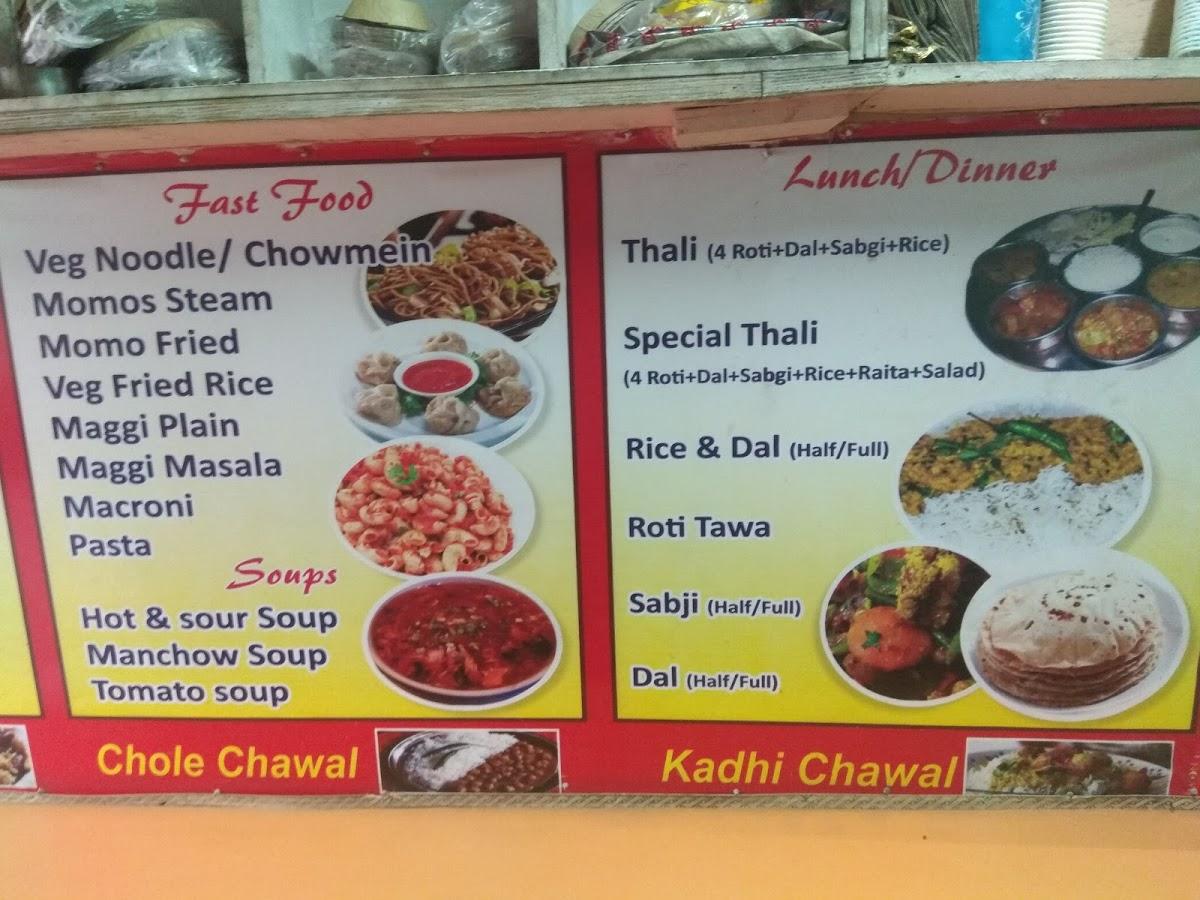 Menu at Inbox food corner, Rishikesh