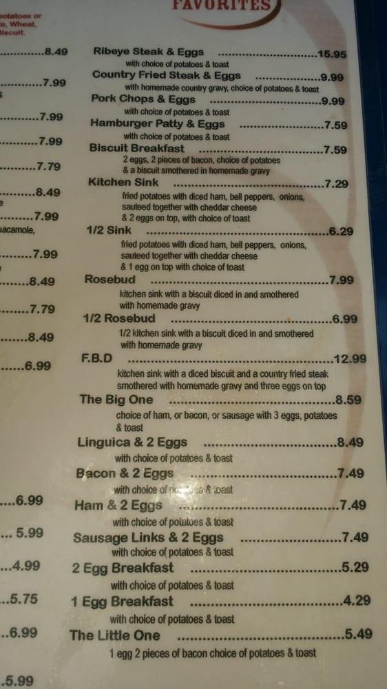 Menu at OD's Kitchen restaurant, Gilroy