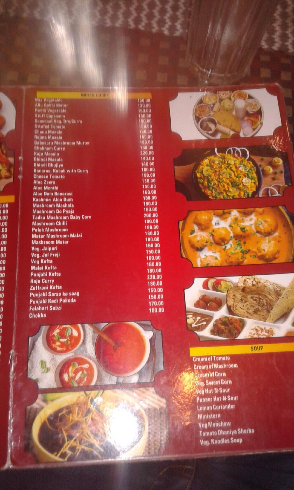 Menu at Punjabi Tadka Restaurant, Varanasi