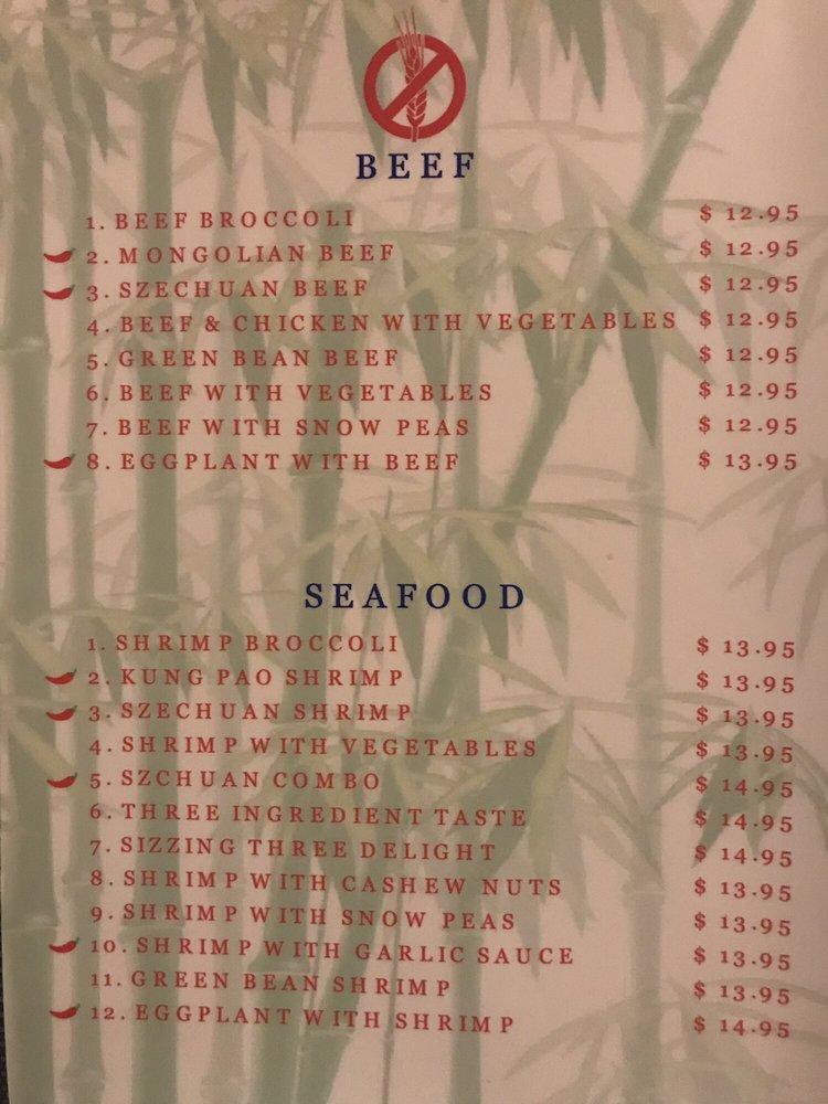 Menu at Asian Bistro restaurant, El Dorado Hills