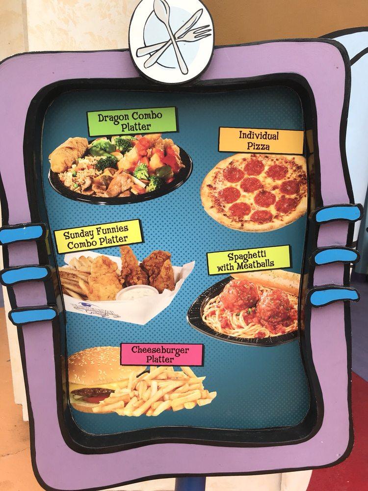 Menu at Comic Strip Cafe, Orlando, Universal Blvd