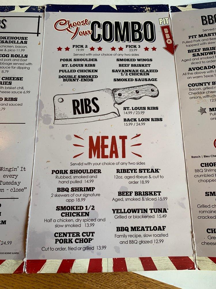 Menu at County Grill & Smokehouse BBQ, Newport News, George Washington ...