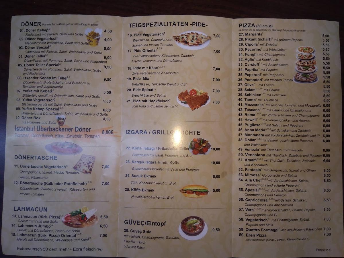 Speisekarte von İSTANBUL KEBAP HOUSE, Laupheim