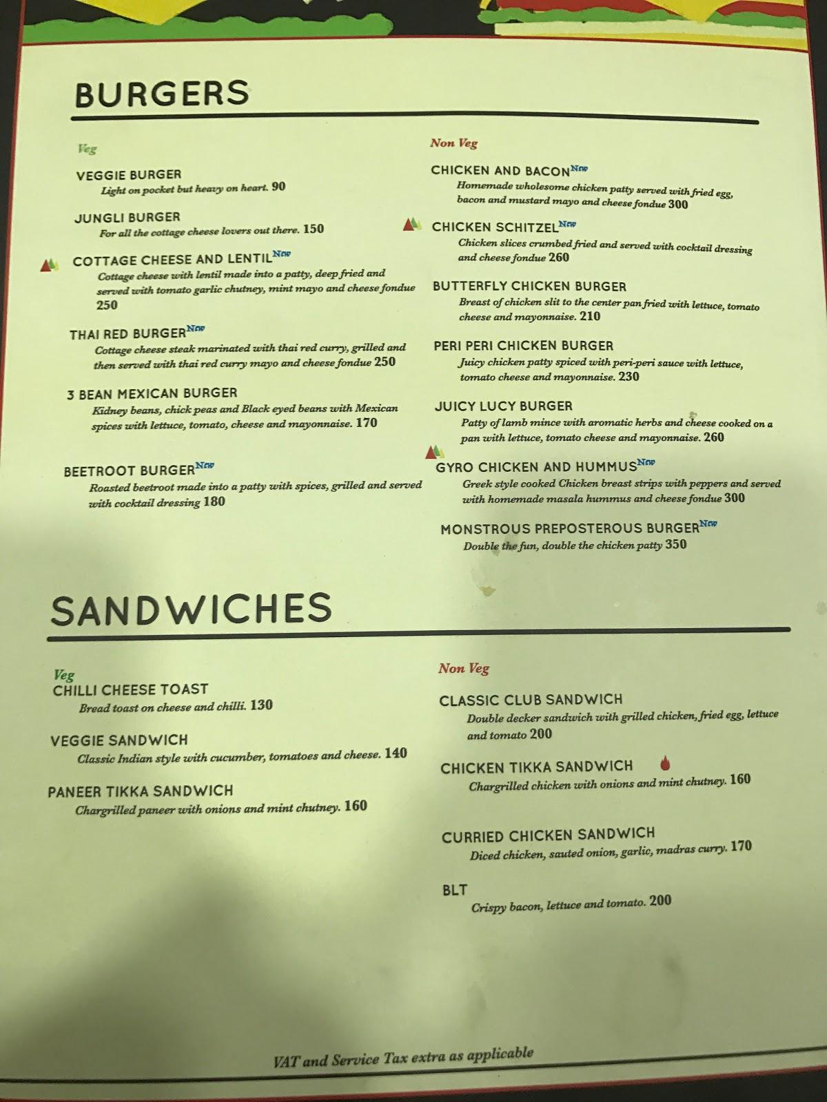 Menu at Creme Castle, Greater Noida