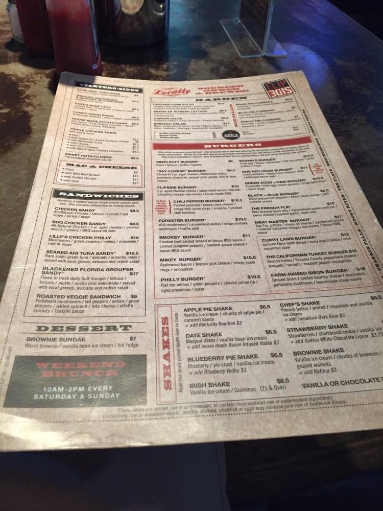Menu at Flip Side Easton pub & bar, Columbus