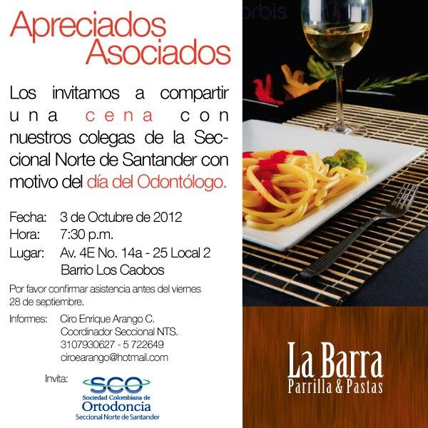 Carta de La Barra Trattoria italiana Parilla, Pasta y pizza, Cúcuta