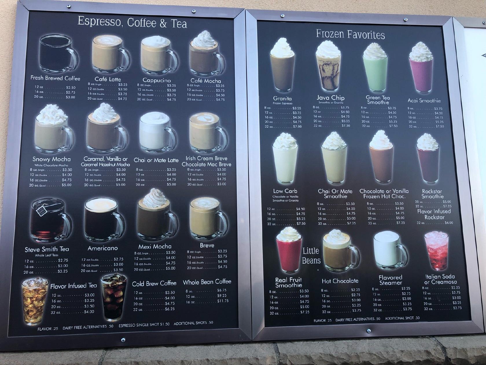 Menu at The Human Bean Vancouver, NE Fourth Plain Blvd. pub & bar ...