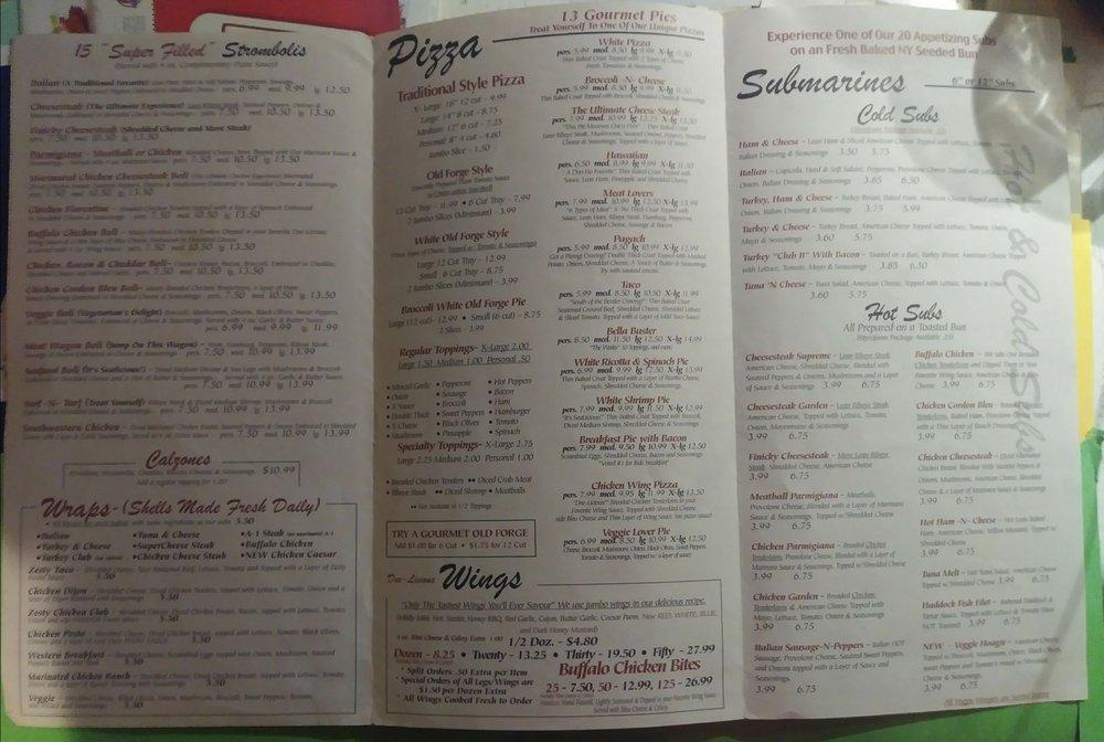 Menu at Pizza Bella - Forty Fort pizzeria, Kingston, 980 Wyoming Ave