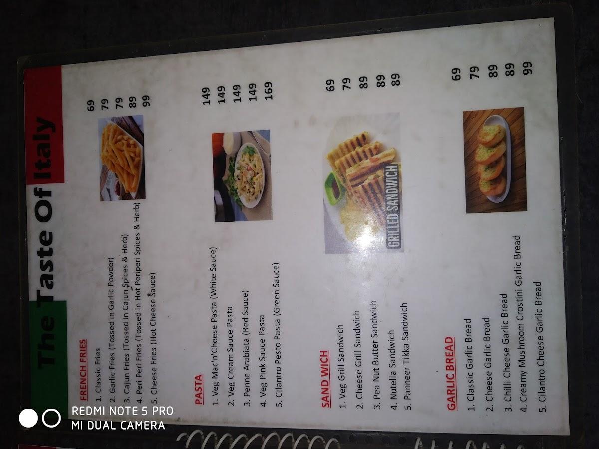 Menu at Terminal Drive In, Hyderabad