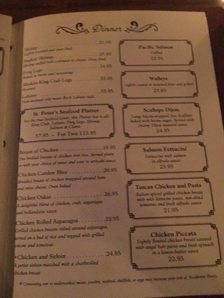 Menu at Brother Sebastian's Steakhouse, Omaha