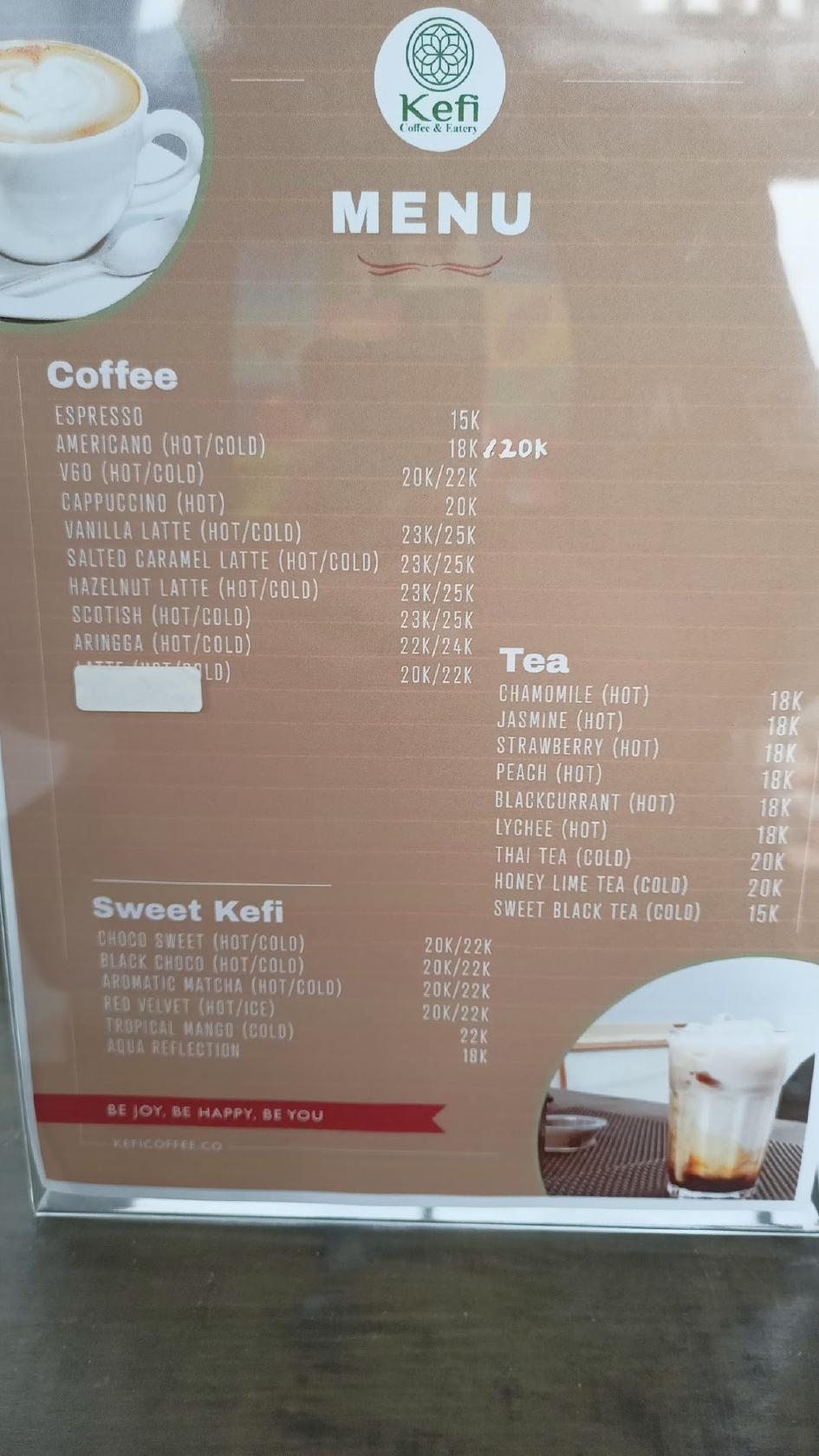 Menu at KEFI Coffee & Eatery, Sidoarjo