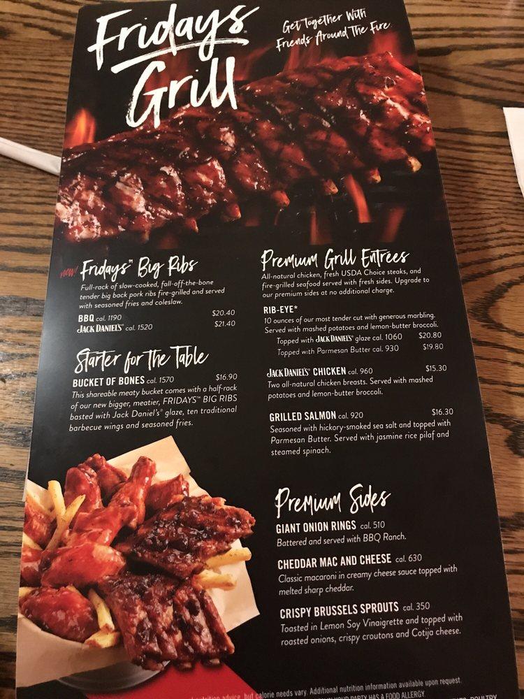 Menu at TGI Fridays pub & bar, Saginaw, Tittabawassee Rd